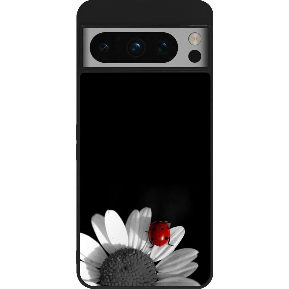 Coque Google Pixel 8 Pro - Silicone rigide noir Black and white Cox ...