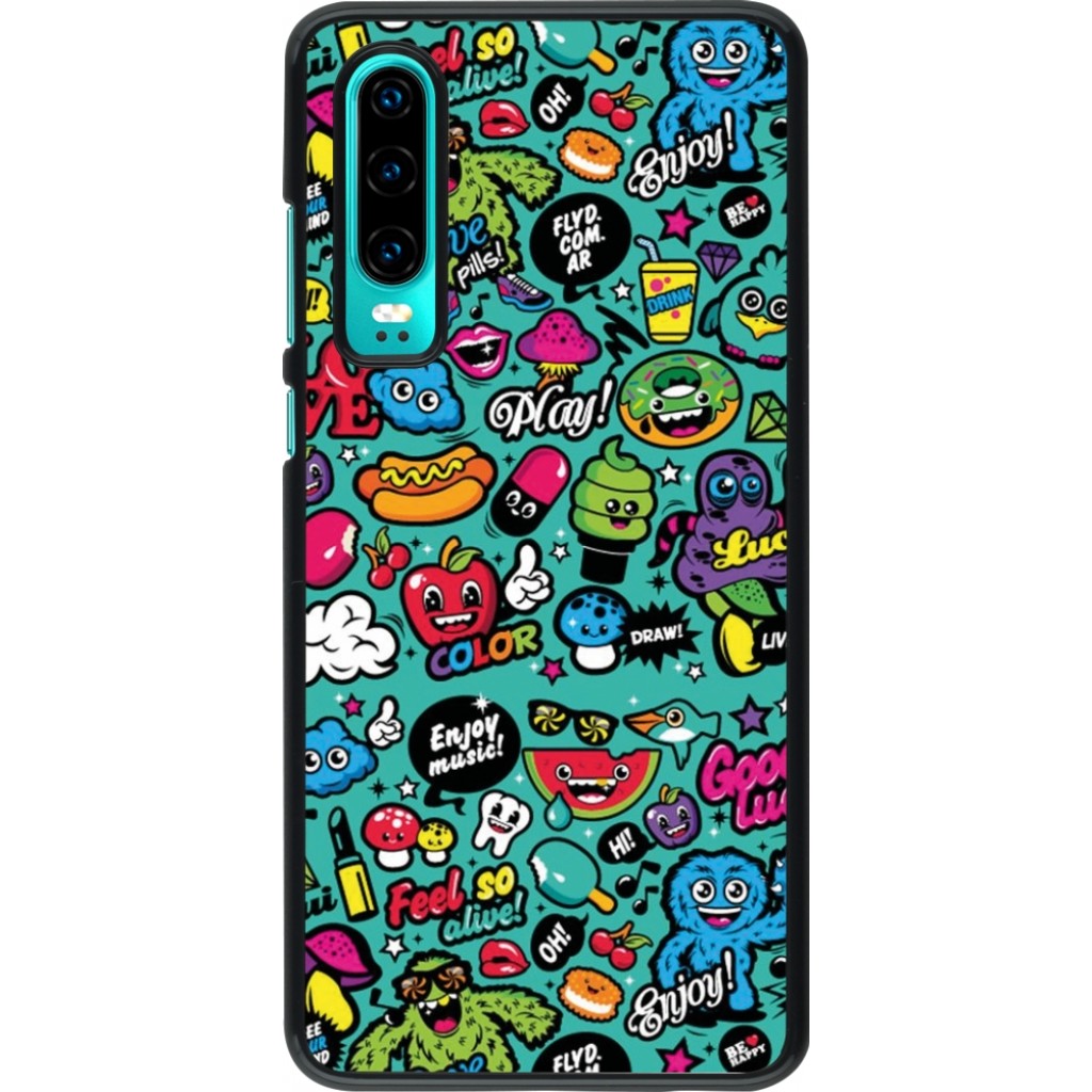 Huawei P30 Case Hülle - Cartoons old school - Kaufen auf PhoneLook