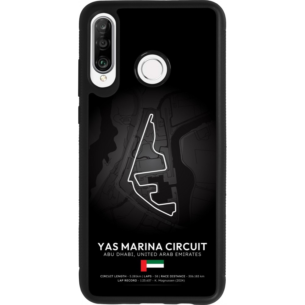 Coque Huawei P30 Lite - Silicone rigide noir F1 Track 2025 Abu Dhabi ...