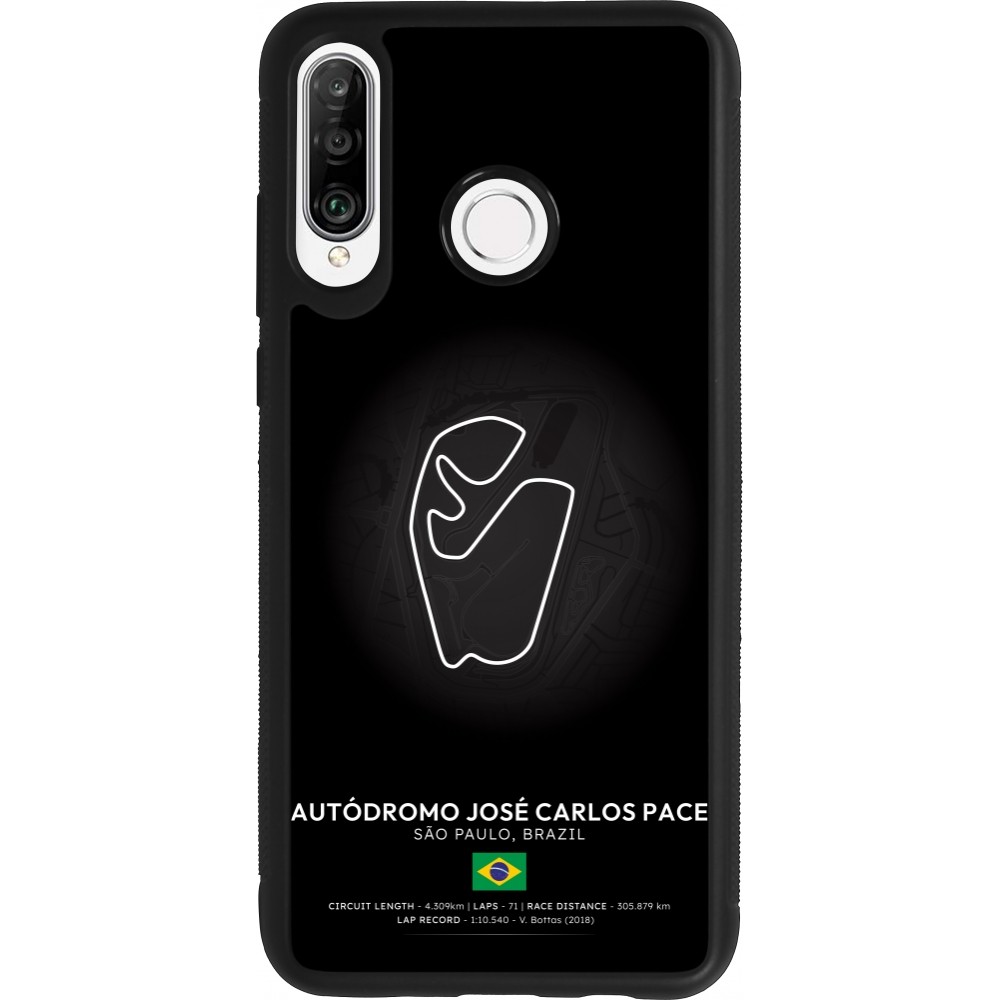 Coque Huawei P30 Lite - Silicone rigide noir F1 Track 2025 Brazil ...