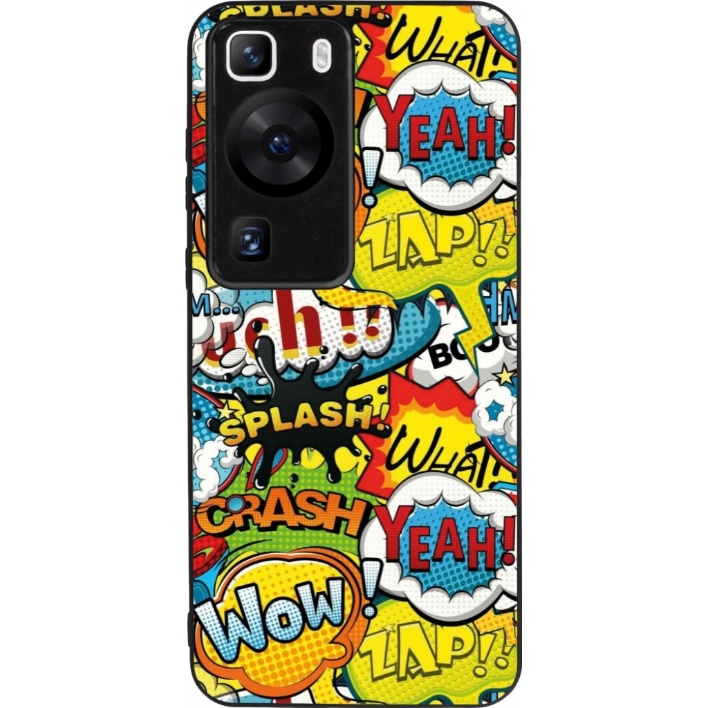 Huawei P60 Case Hülle - Silikon schwarz Cartoons slogans - Kaufen auf ...