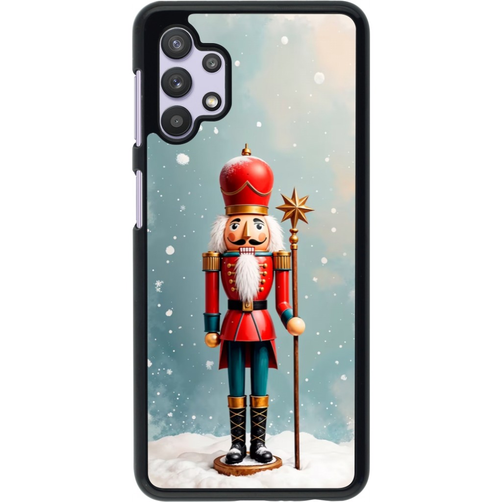 Samsung Galaxy A32 5G Case Hülle - Christmas 25 Nutcracker Snow ...