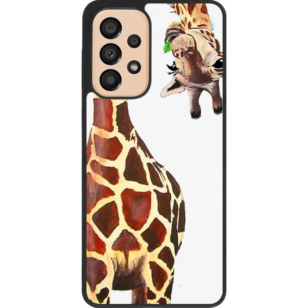 Coque Samsung Galaxy A33 5G - Silicone rigide noir Giraffe Fit ...