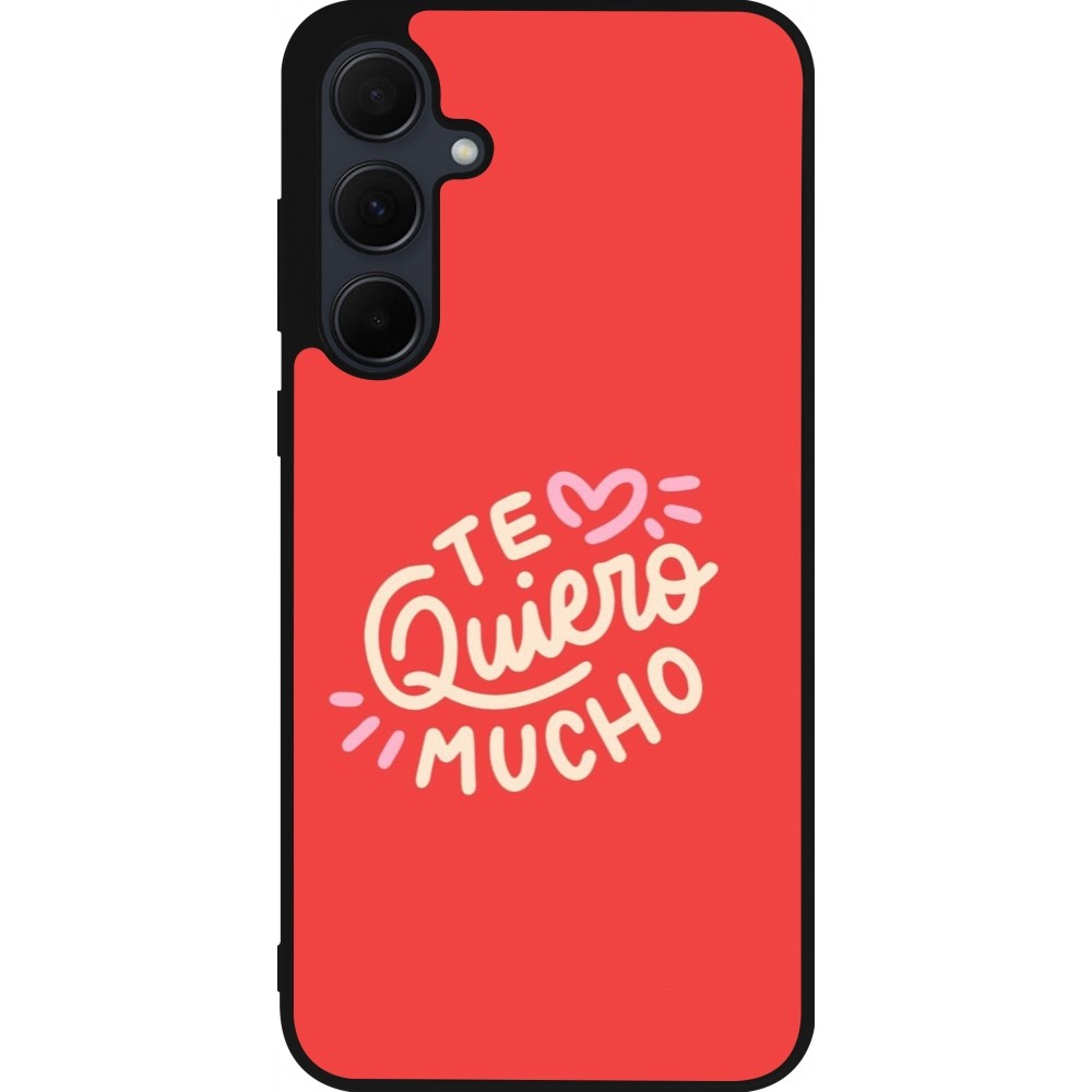 Samsung Galaxy A55 5G Case Hülle - Silikon schwarz Saint Valentines Day ...