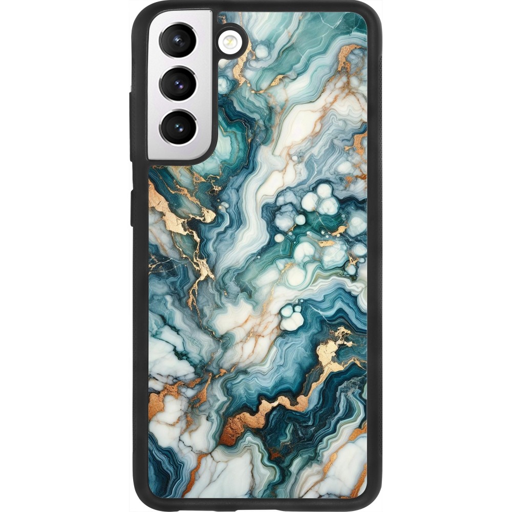 Samsung Galaxy S21 FE 5G Case Hülle - Silikon schwarz Grüner Blauer ...