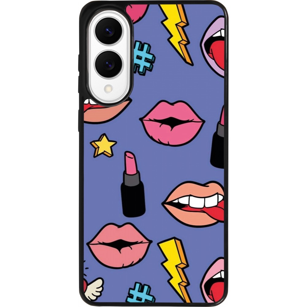Samsung Galaxy S25 Edge Case Hülle - Silikon schwarz Lips and lipgloss ...