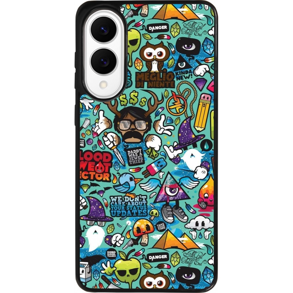 Samsung Galaxy S25 Edge Case Hülle - Silikon schwarz Mixed Cartoons ...