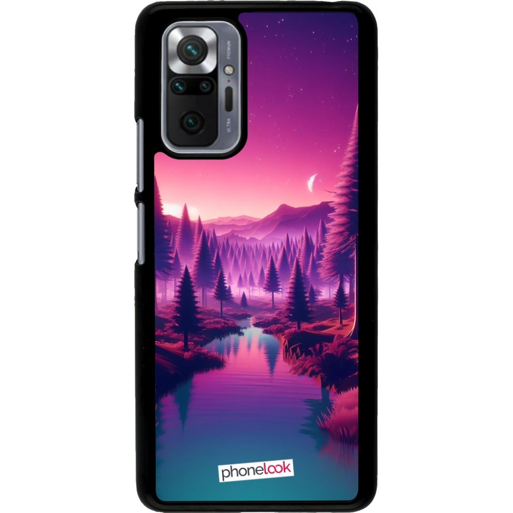 Coque Xiaomi Redmi Note 10 Pro - Paysage Violet-Rose - Acheter sur ...