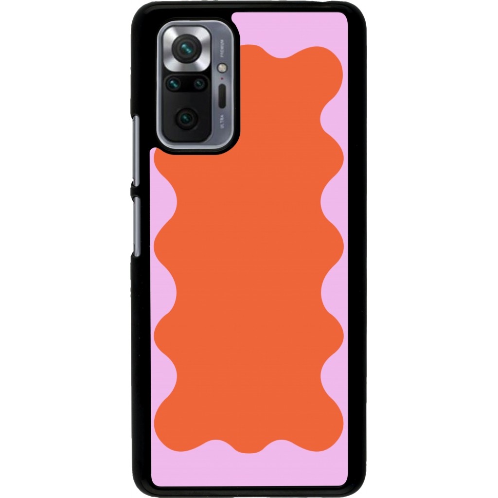 Coque Xiaomi Redmi Note 10 Pro - Wavy Rectangle Orange Pink - Acheter ...