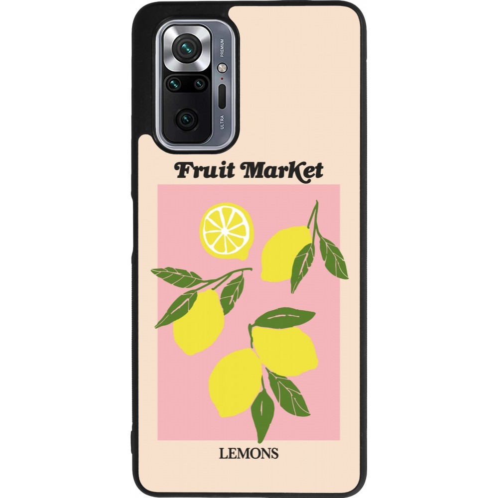 Coque Xiaomi Redmi Note 10 Pro Max - Silicone rigide noir Fruit market ...