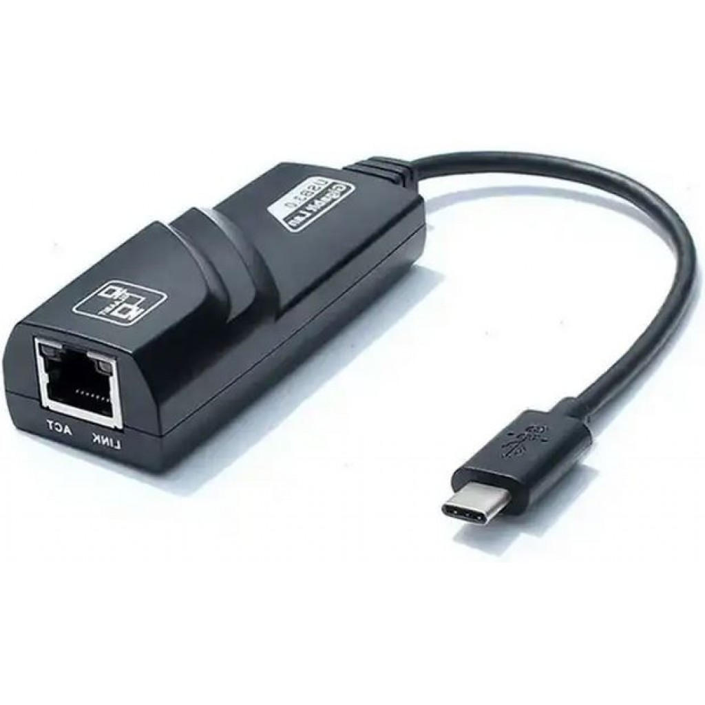 Kurzes USB Type-C zu Ethernet (RJ45) Verbindungskabel LAN Internetkabel ...