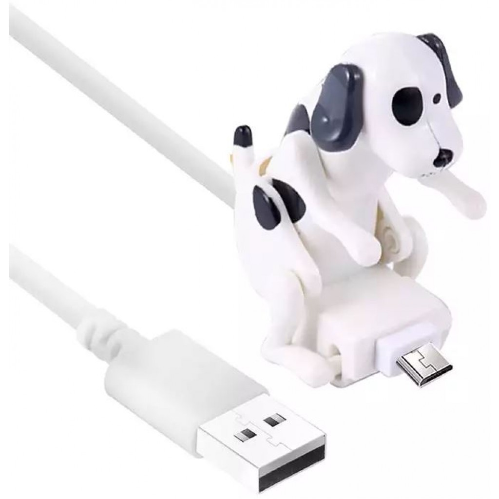 Ladekabel (1 m) USB-C auf USB-A - Rammelnder Hund - Weiss - Kaufen auf ...