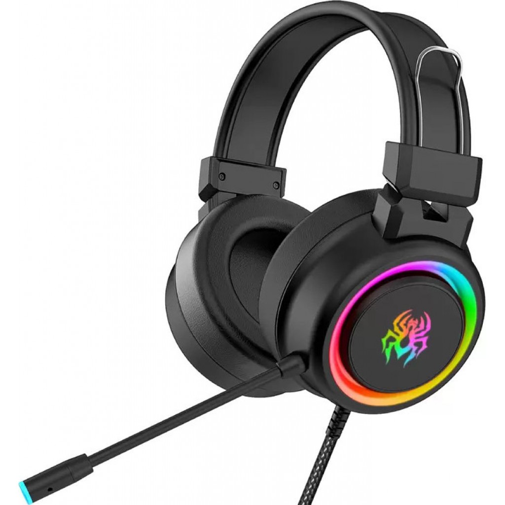 V5RGB - Casque de gamer professionnel avec lumière LED RGB pour ...