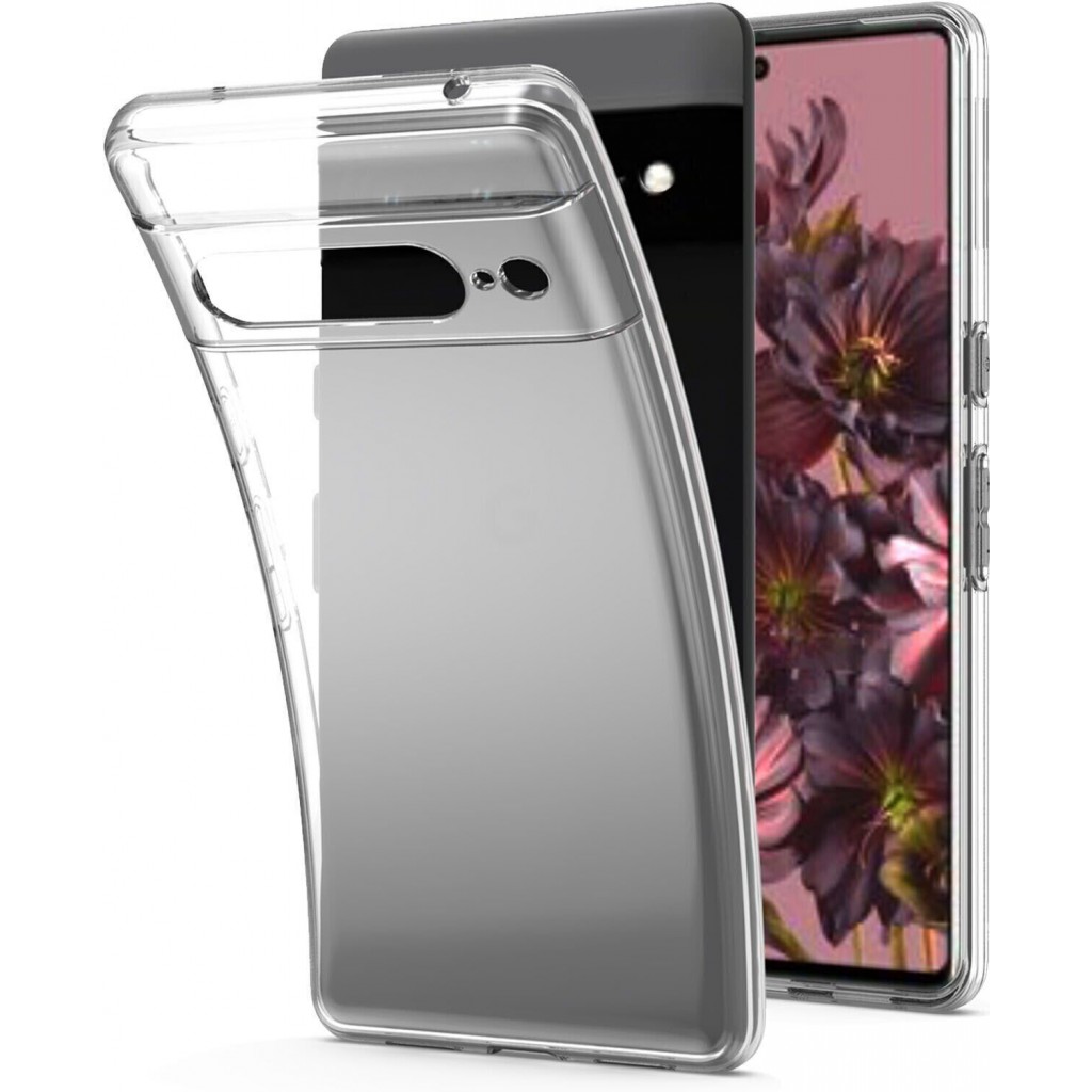 Hülle Google Pixel 7 - Gummi Transparent Silikon Gel Simple Super Clear ...