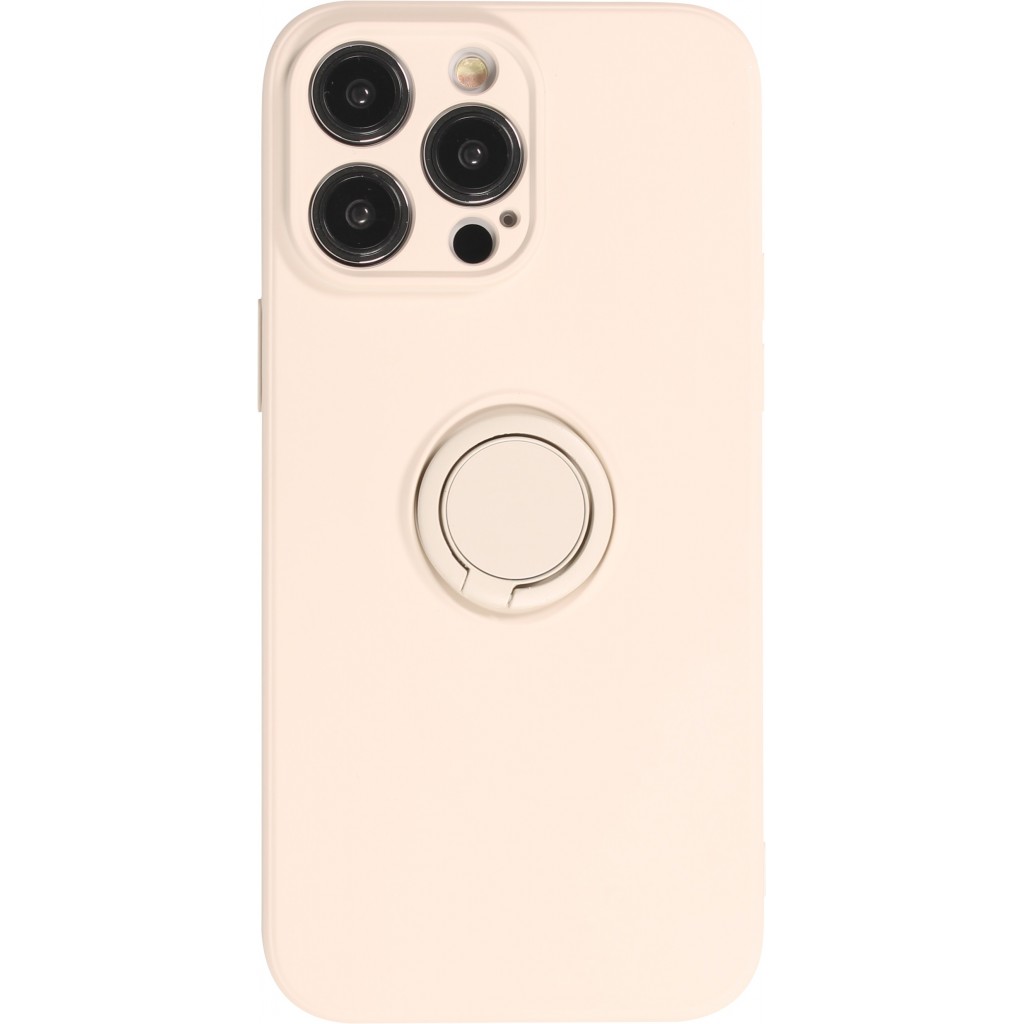 iPhone 14 Pro Case Hülle - Soft Touch mit Ring - Beige - Kaufen auf ...