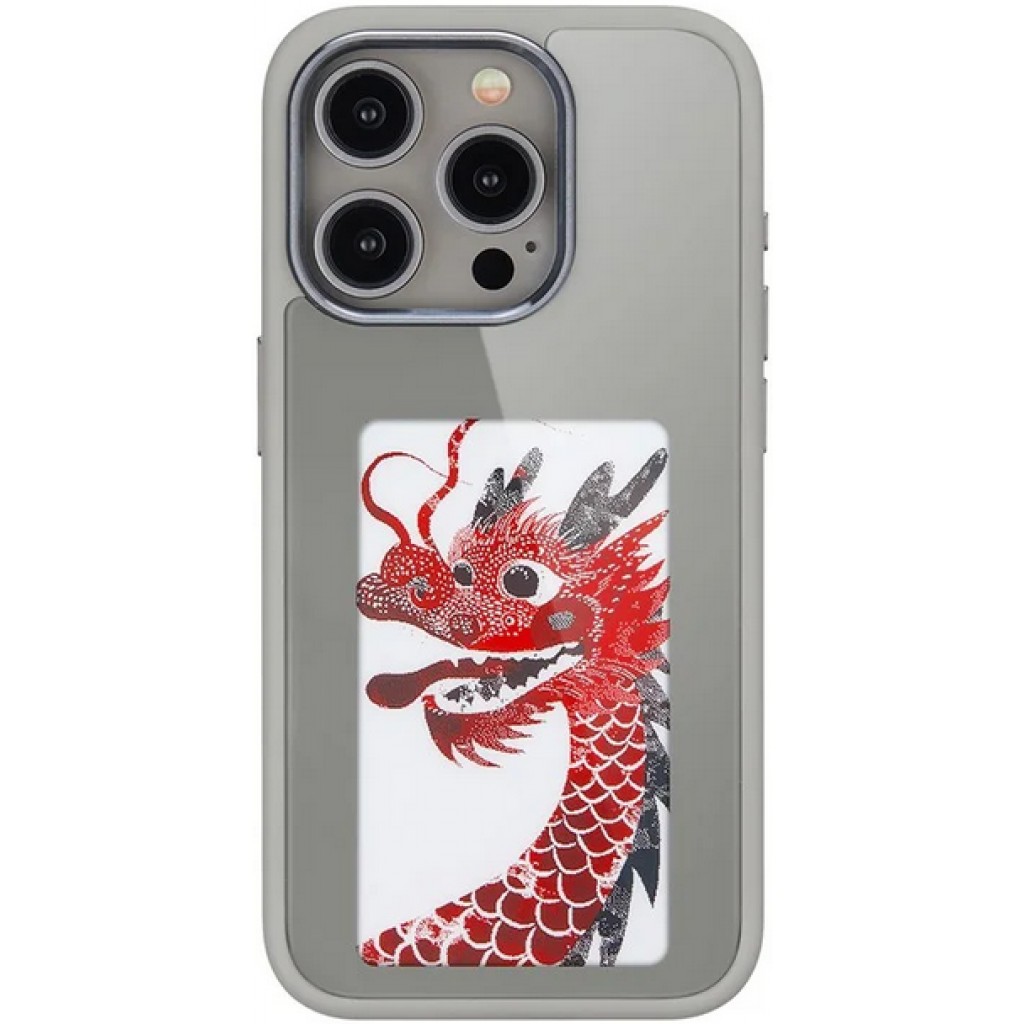 Coque iPhone 15 Pro - E-Ink Display DIY avec technologie NFC pour photo ...