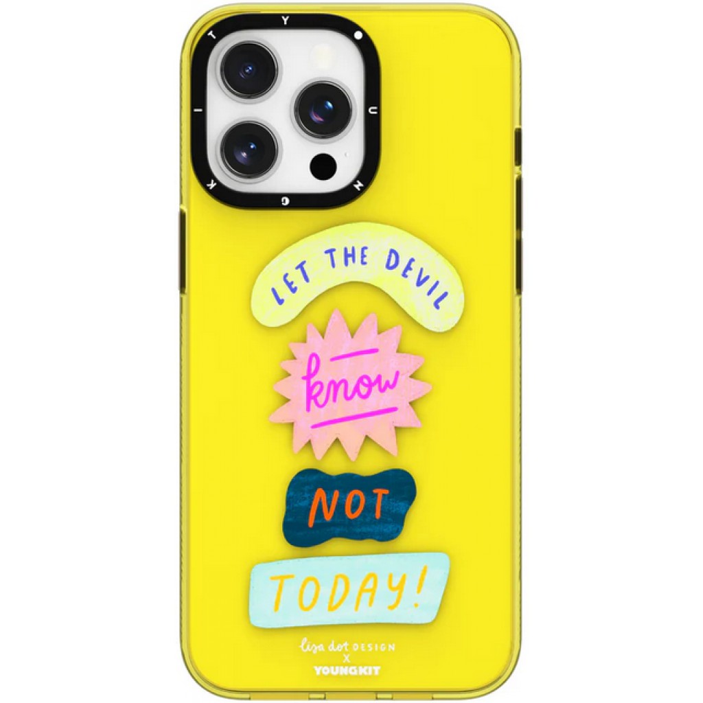 Coque iPhone 15 Pro - Youngkit @LisadotDesign Positive Quotes Case Let ...