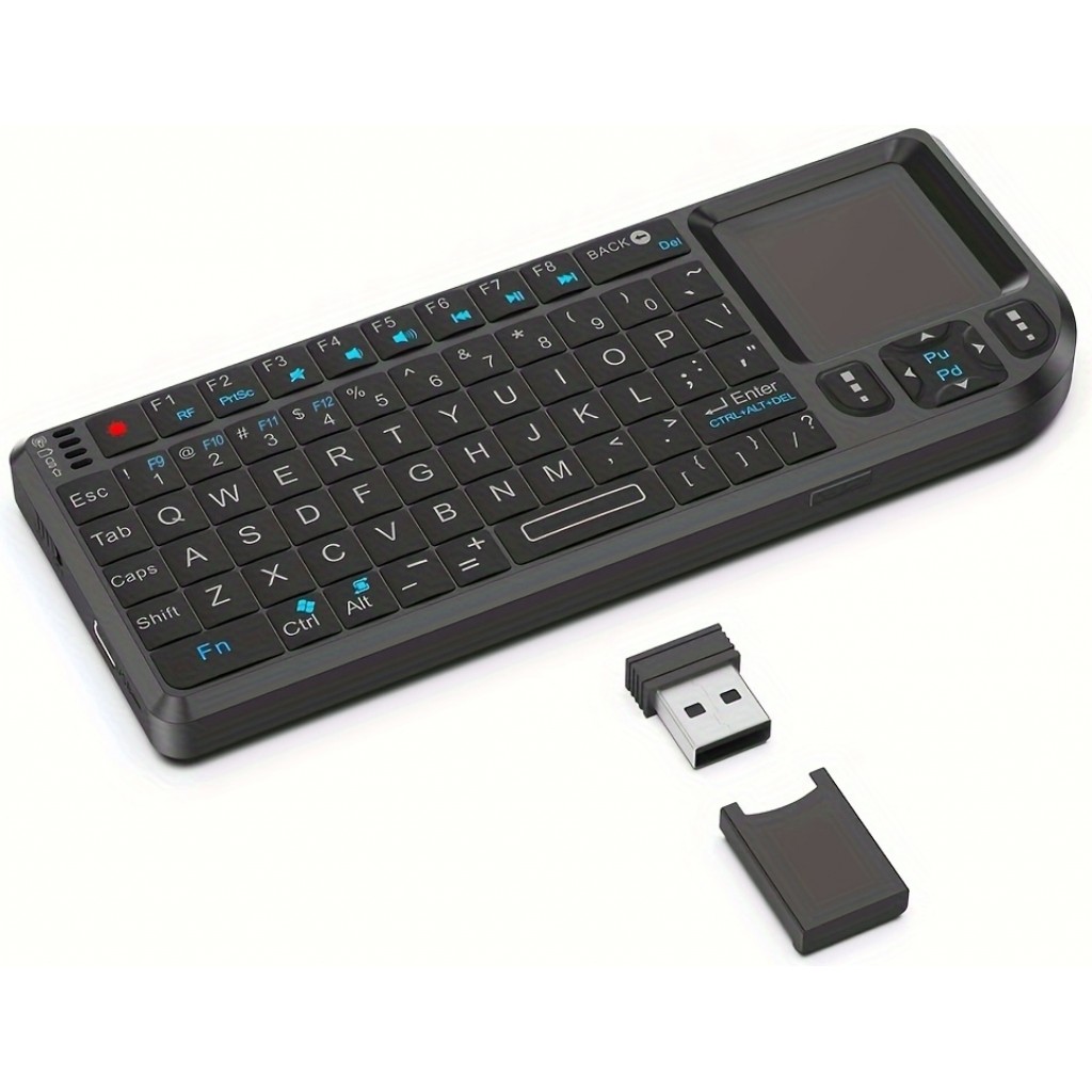 Mini kabelloses 2.4G Tastatur mit beleuchtetem Touchpad und kompakter ...