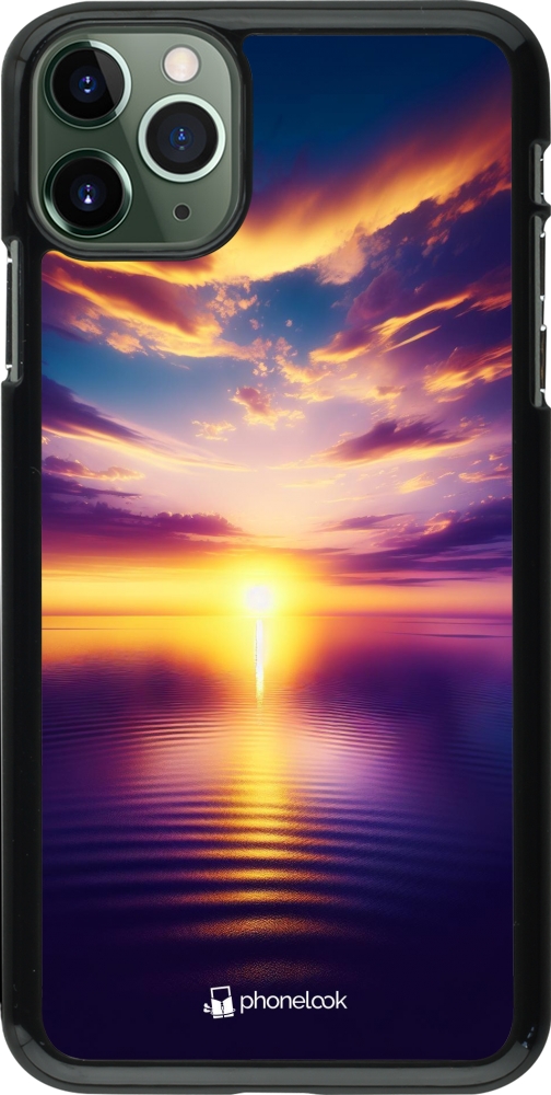 Coque iPhone 11 Pro Max - Coucher soleil jaune violet - Acheter sur ...