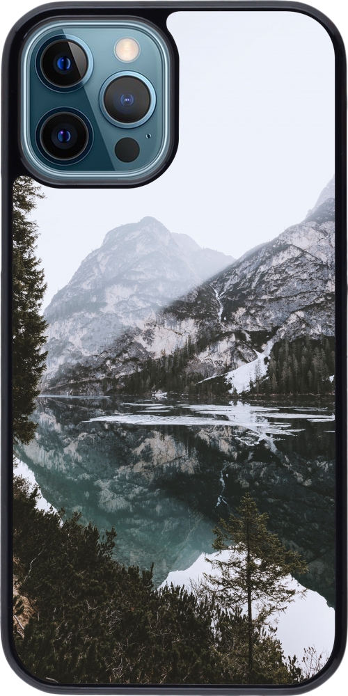 Coque iPhone 12 / 12 Pro - Winter 22 snowy mountain and lake - Acheter ...