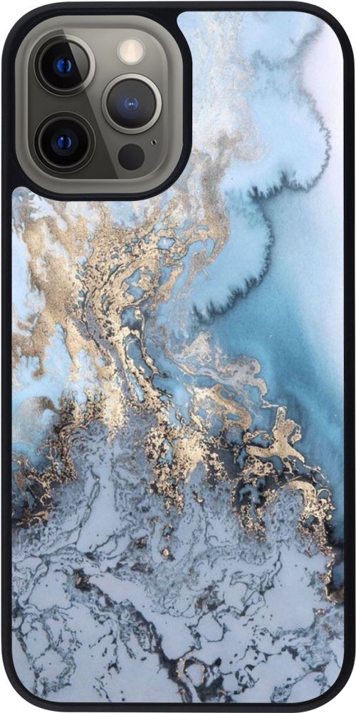 Coque iPhone 12 Pro Max - Silicone rigide noir Marble 04 - Acheter sur ...