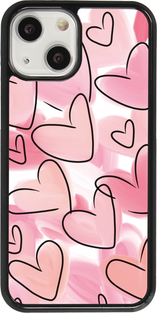 iPhone 13 mini Case Hülle - Easter 2023 pink hearts - Kaufen auf PhoneLook