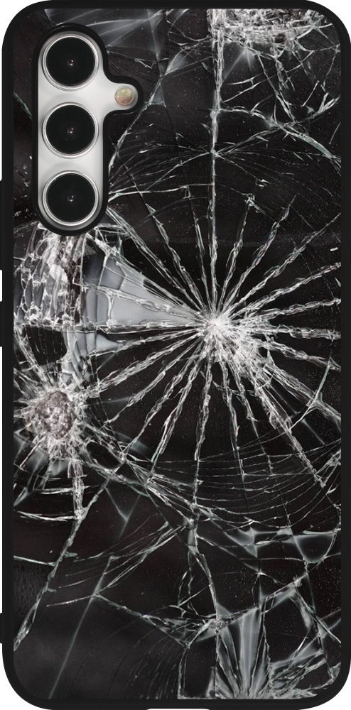 Samsung Galaxy A54 Case Hülle - Silikon schwarz Broken Screen - Kaufen ...