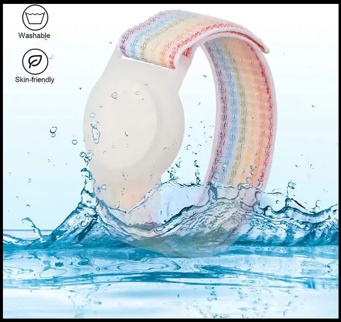 Verstellbares Velcro Nylon Armband für Kinder & Erwachsenen mit AirTag ...