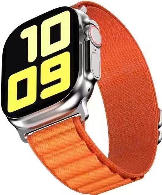 Rugged Nylon Armband wetterfest - Orange - Apple Watch Ultra 49 mm