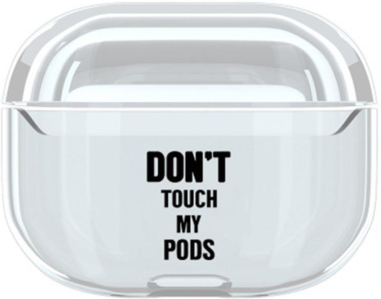 Coque AirPods Pro - Plastique transparent Don't touch my pods