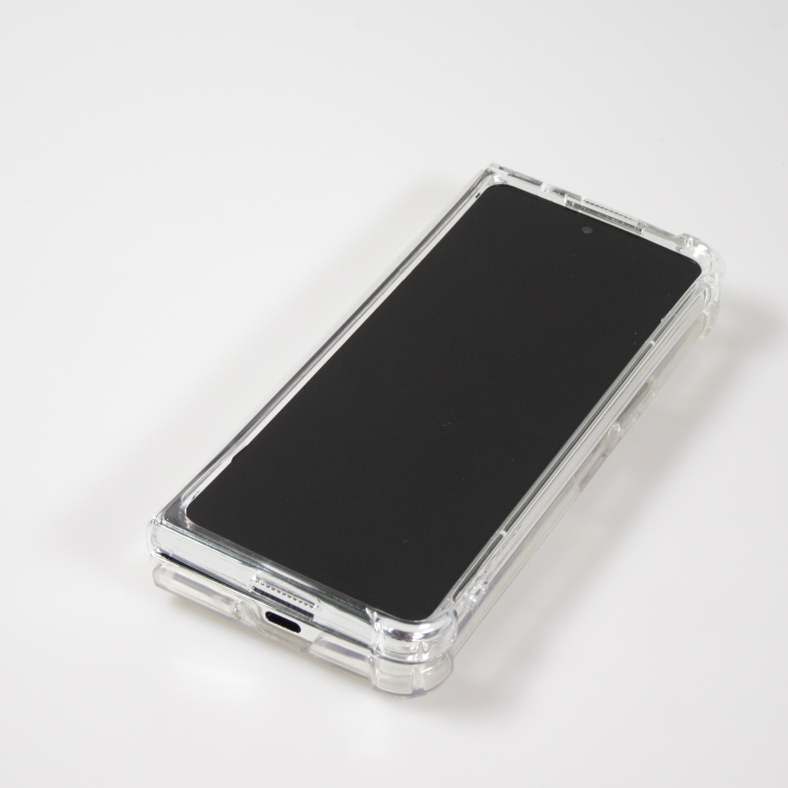 Galaxy Z Fold5 Case Hülle - Gummi transparent Bumper MagSafe kompatibel ...