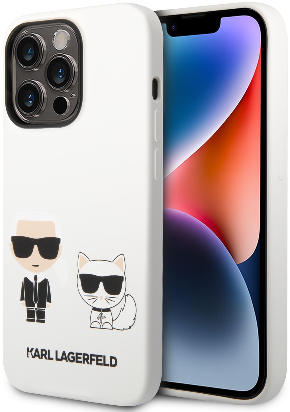 iPhone 14 Pro Max Case Hülle - Karl Lagerfeld und Choupette Soft-Touch ...