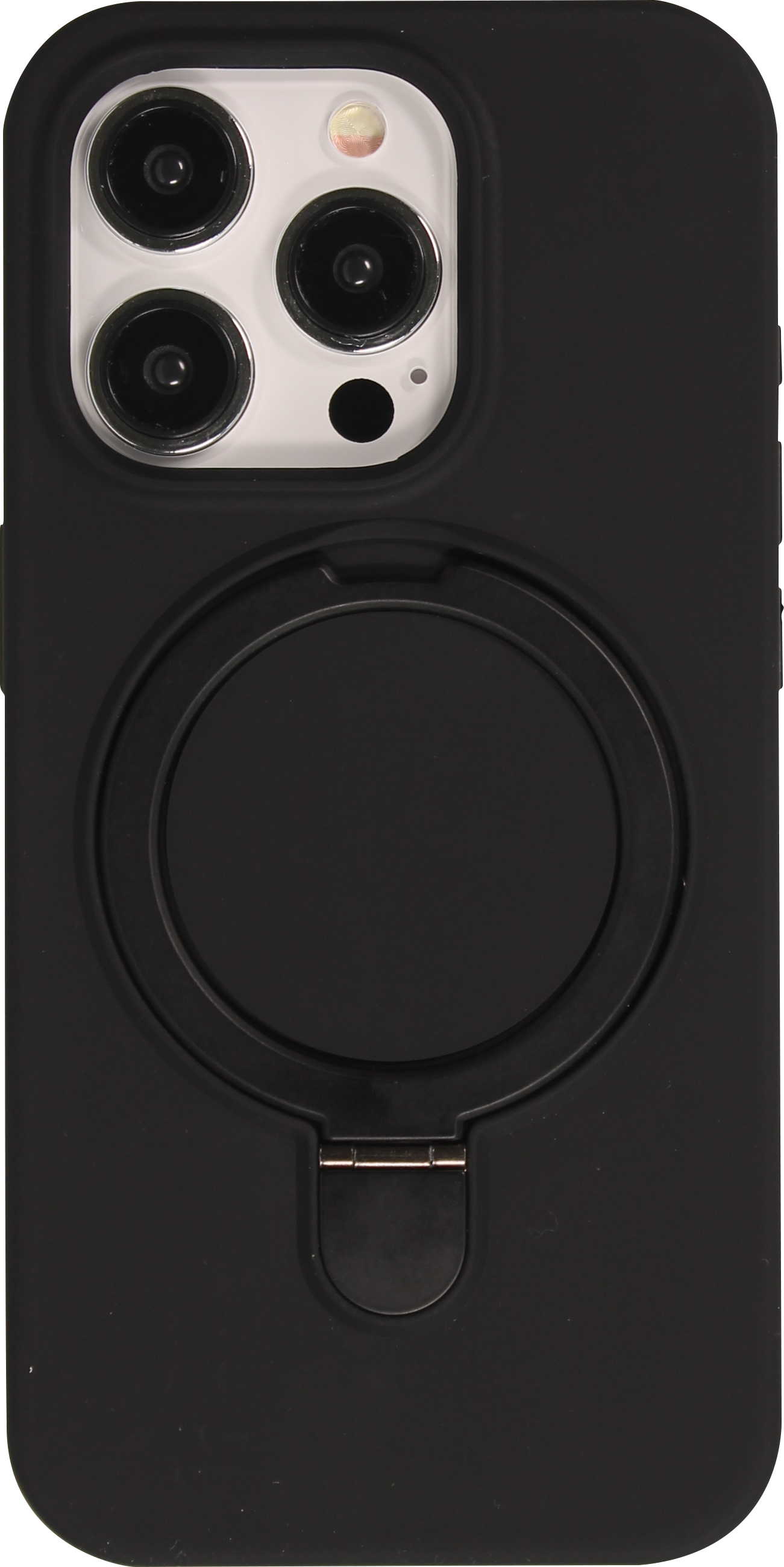 Coque iPhone 15 Pro - Silicone mat MagSafe avec anneau de support ...