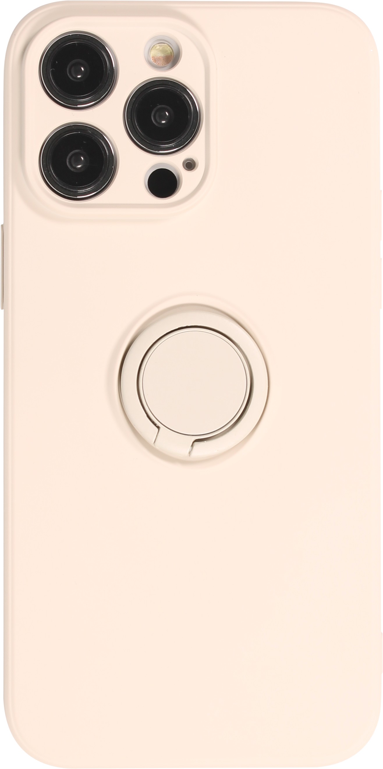iPhone 14 Pro Case Hülle - Soft Touch mit Ring - Beige - Kaufen auf ...