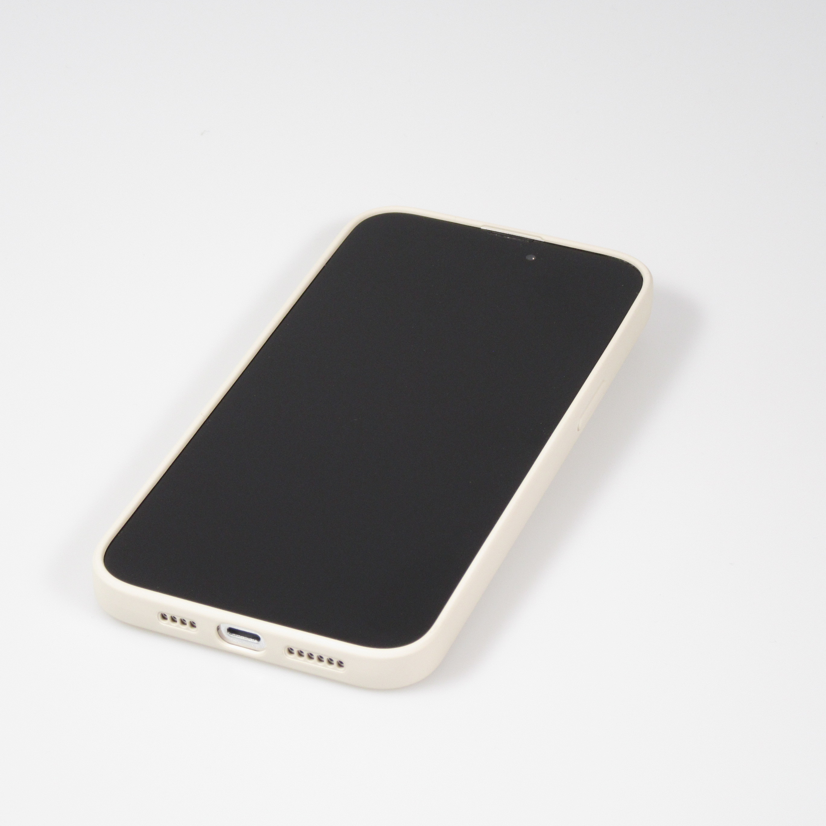 iPhone 14 Pro Case Hülle - Soft Touch mit Ring - Beige - Kaufen auf ...