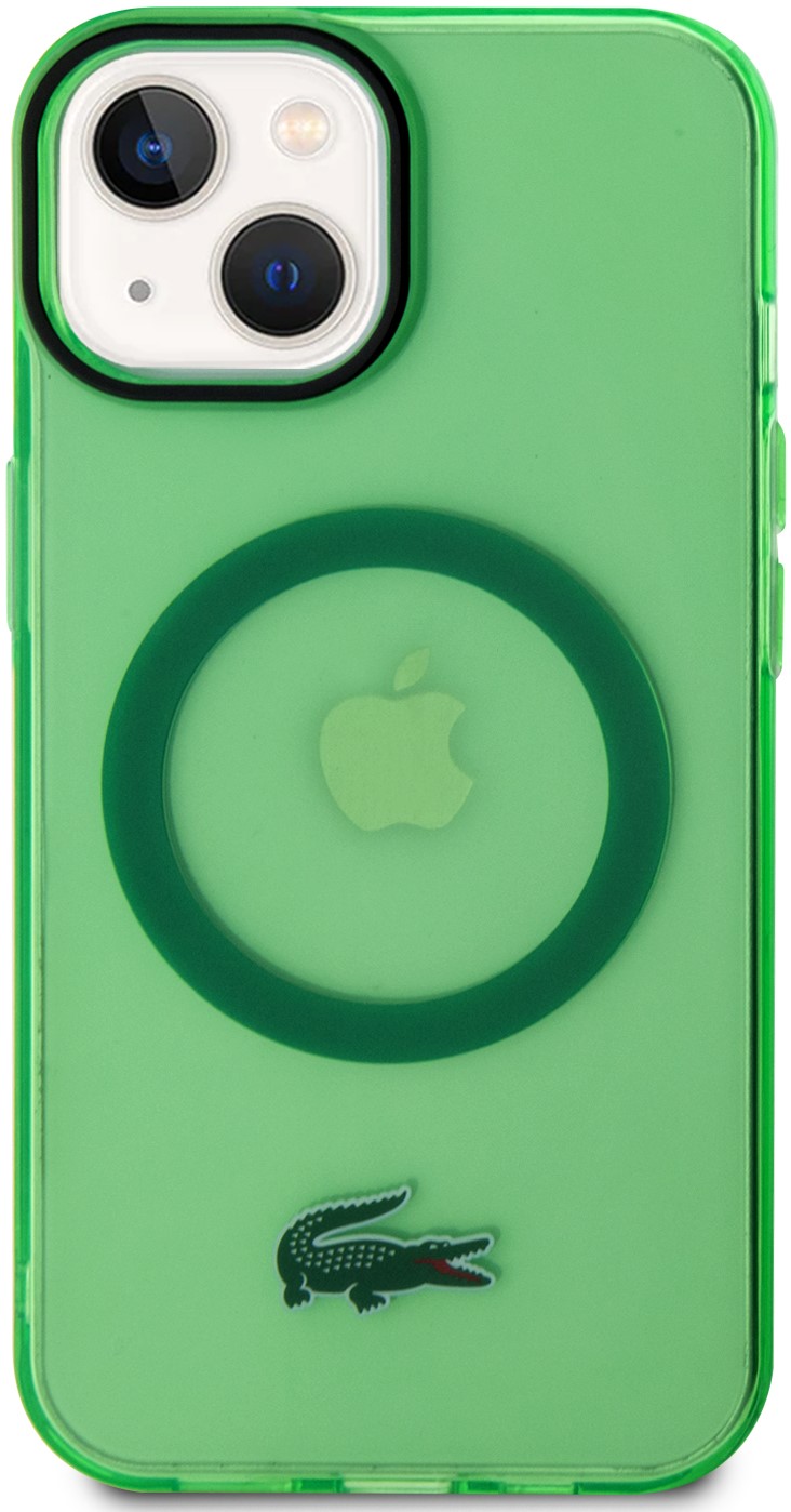 Coque iPhone 15 Plus - Lacoste gel laqué transparent avec MagSafe ...