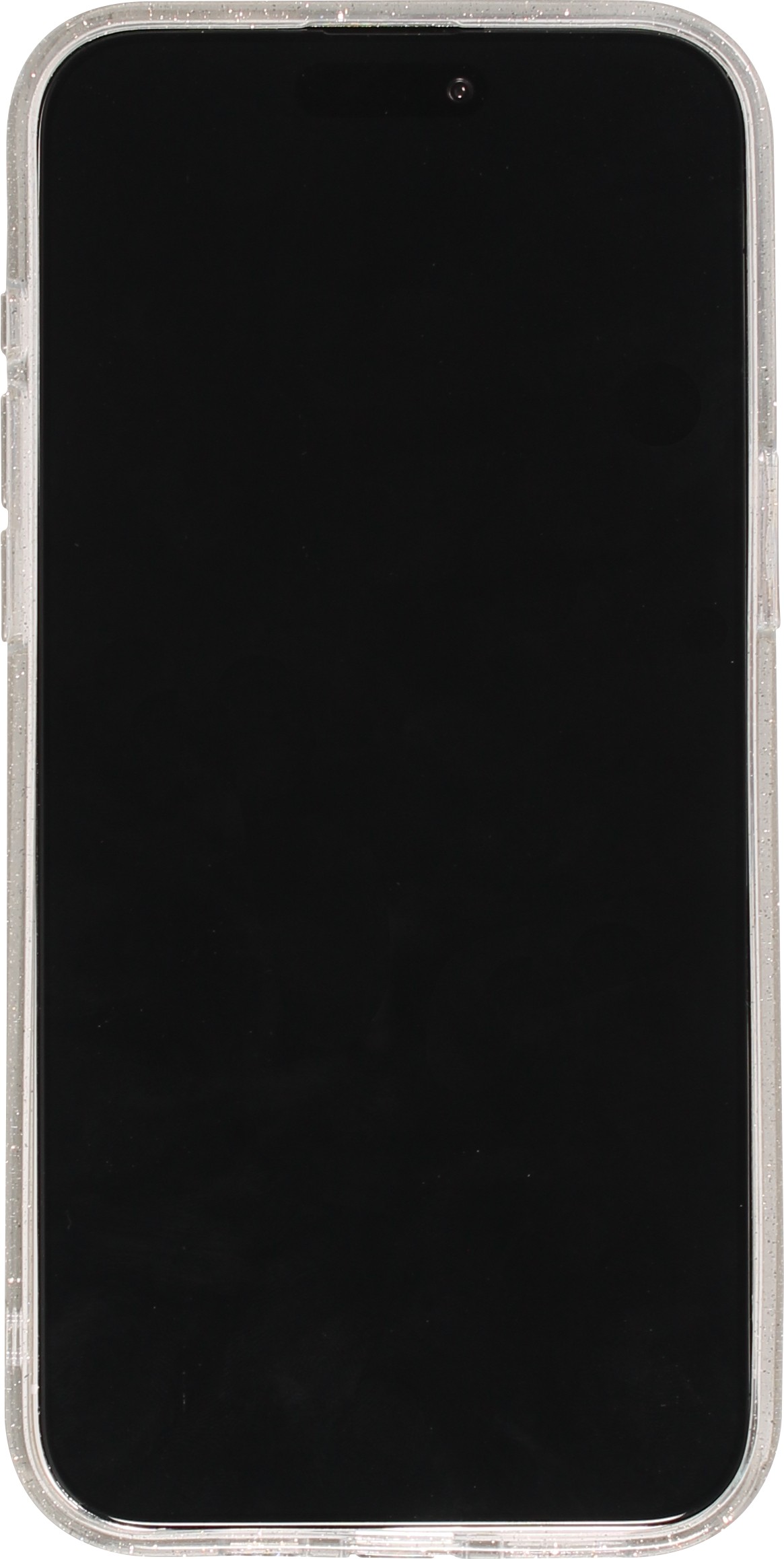 iPhone 15 Pro Case Hülle - Gel Gummi transparent mit Glitzerstaub ...