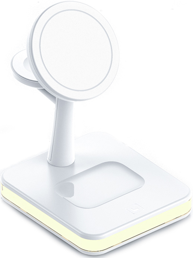 Fast Charge 4 in 1 Wireless Ladestation inkl. MagSafe + LED Licht ...