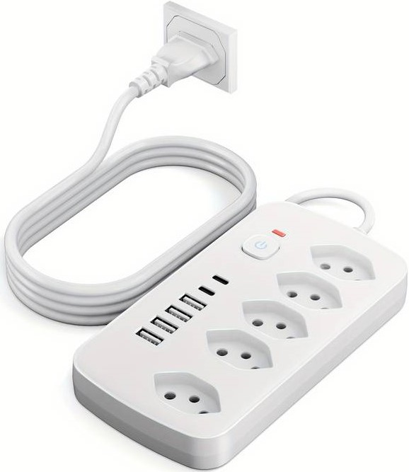 Multiprise 11 en 1 avec interrupteur et protection contre les ...