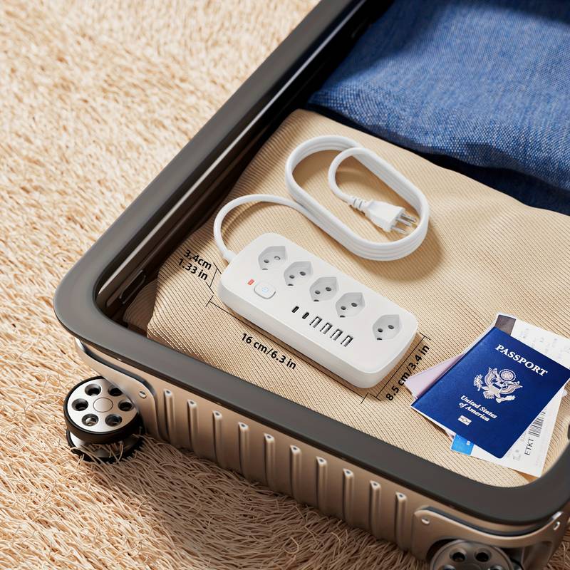 Multiprise 11 en 1 avec interrupteur et protection contre les ...