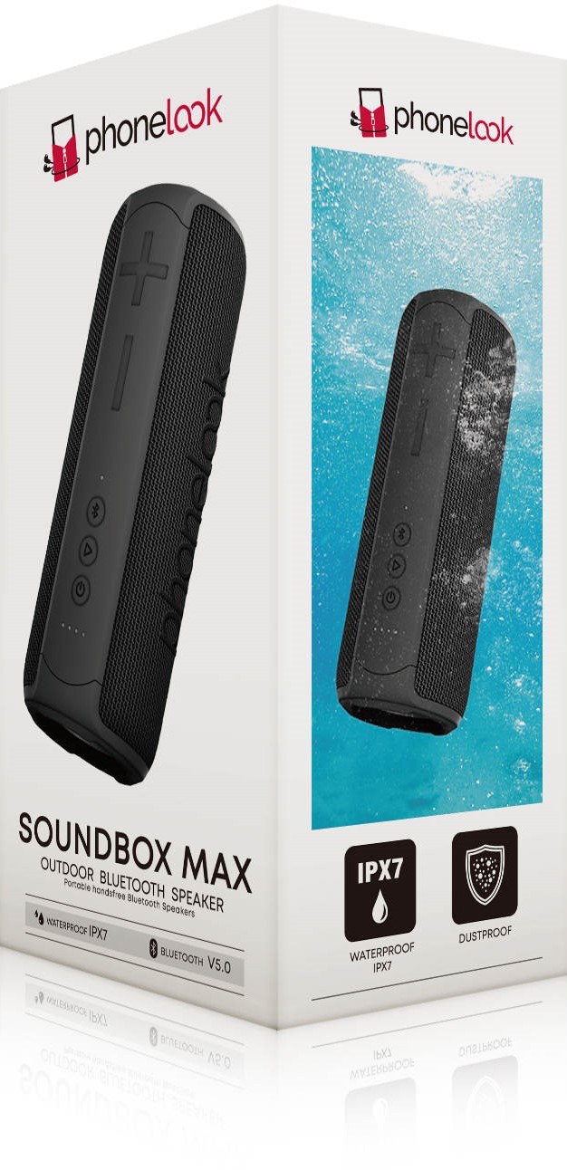 PhoneLook Soundbox Max - Enceinte Bluetooth portable sans fil puissante et étanche (30W, USB-C ...