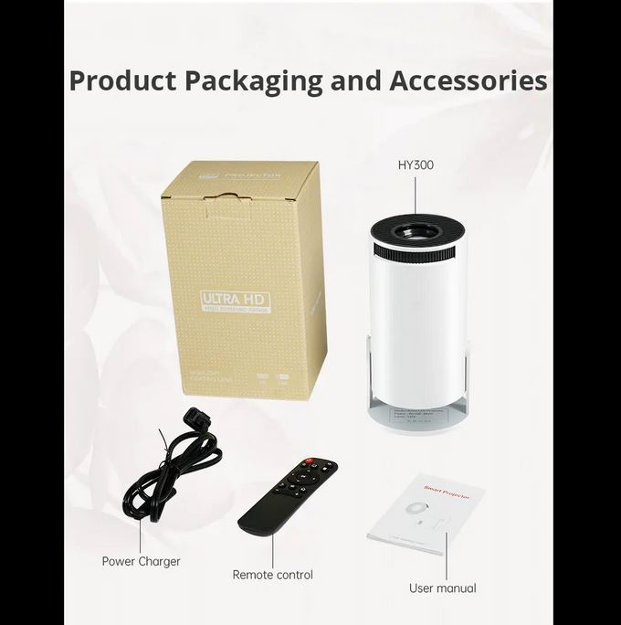 Projektor HY300 Pro LED Smart Home Theater HD Android interface ...