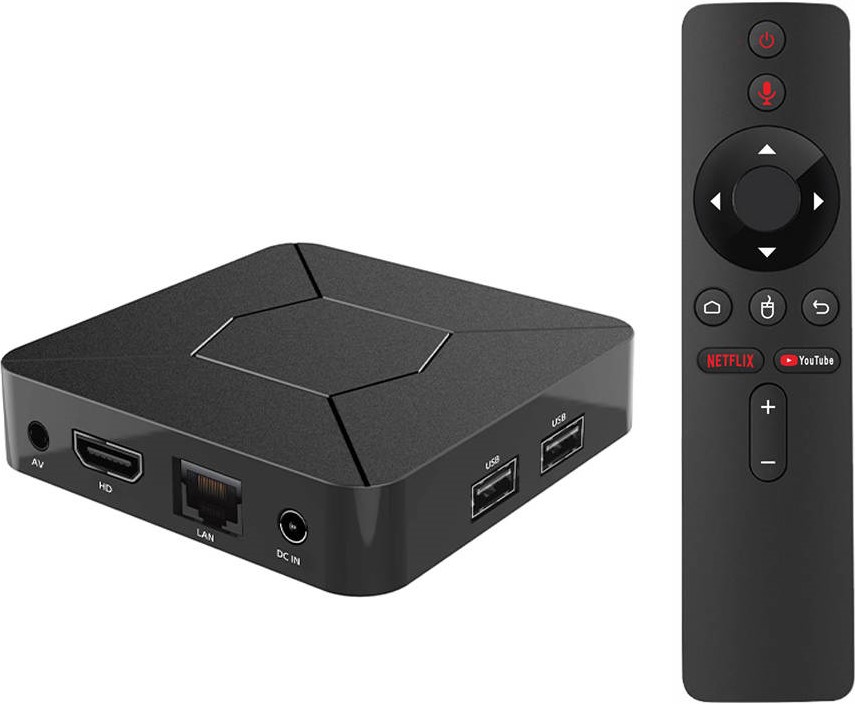 Smart mini Android TV Streaming Box Q5 HDMI 4K Ultra HD + Fernbedienung ...