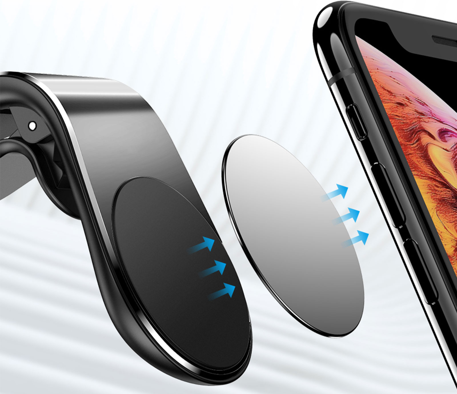 Support universel magnétique pour téléphone de voiture avec pince ...