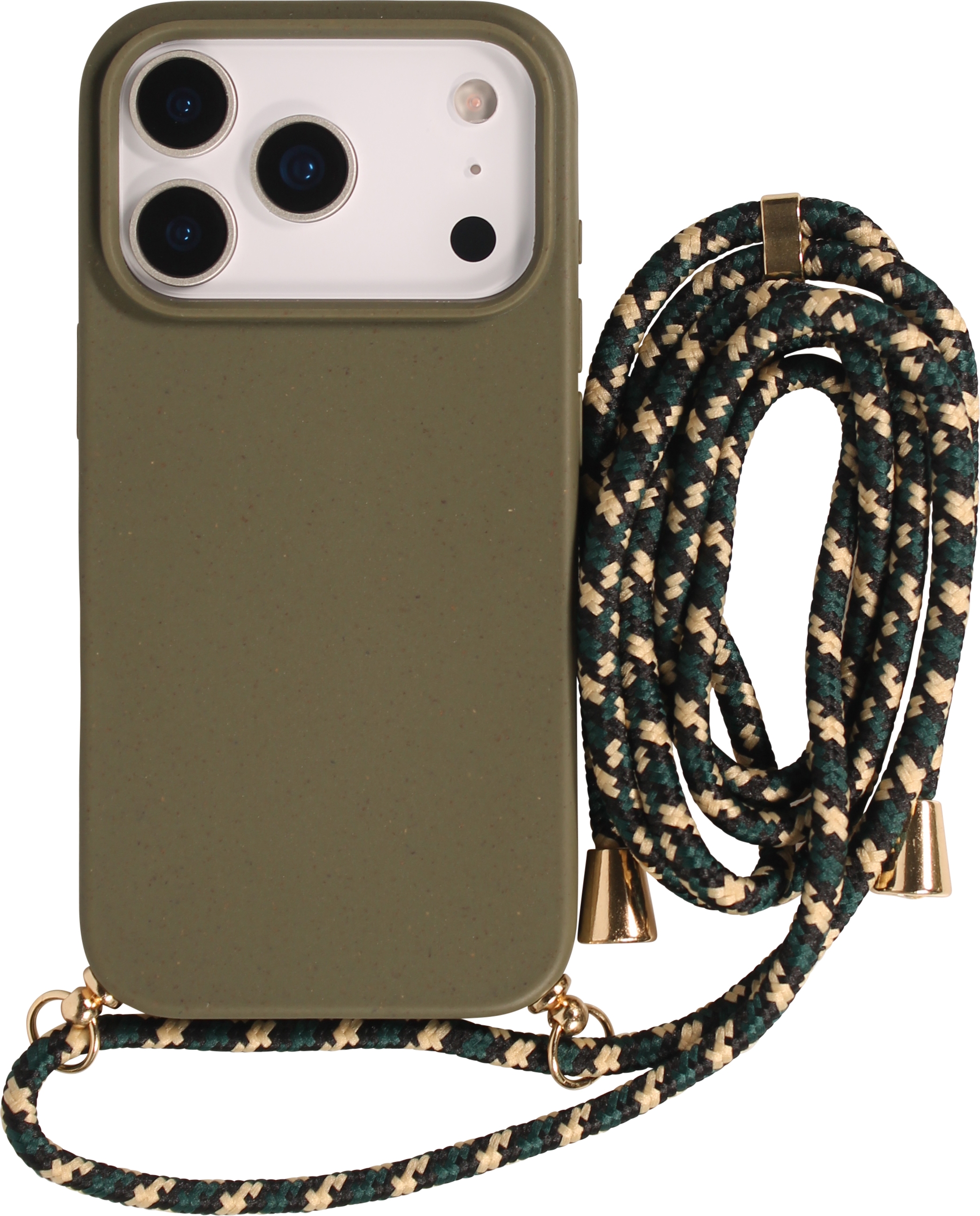 Coque iPhone 17 Pro Max - Bio Eco-Friendly nature avec cordon collier ...