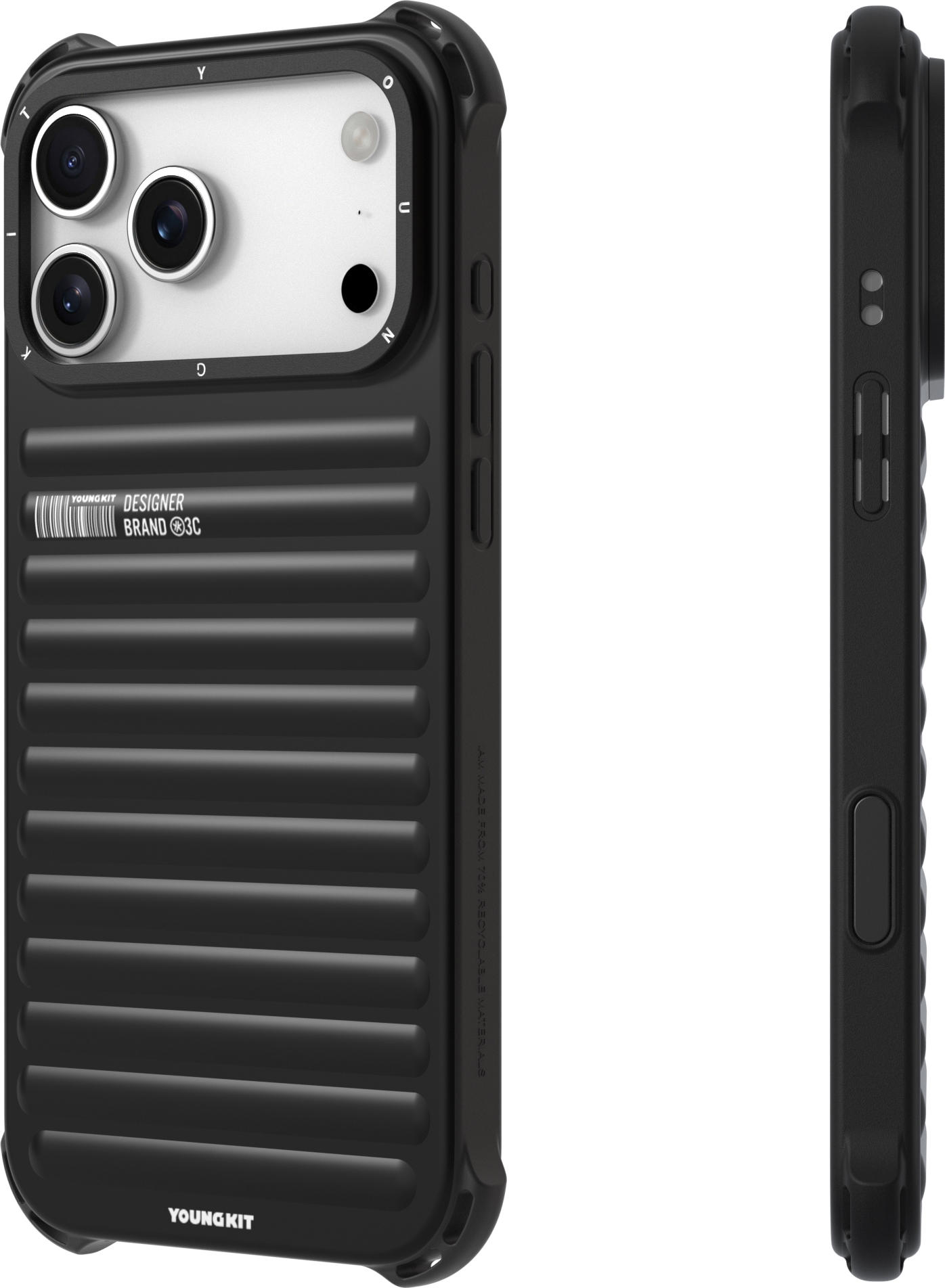 Coque iPhone 17 Pro - Youngkit True Color series MagSafe - Noir ...