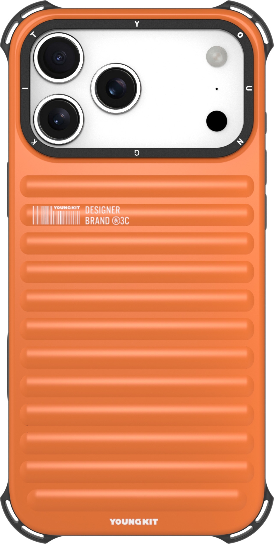 Coque iPhone 17 Pro Max - Youngkit True Color series MagSafe - Orange ...