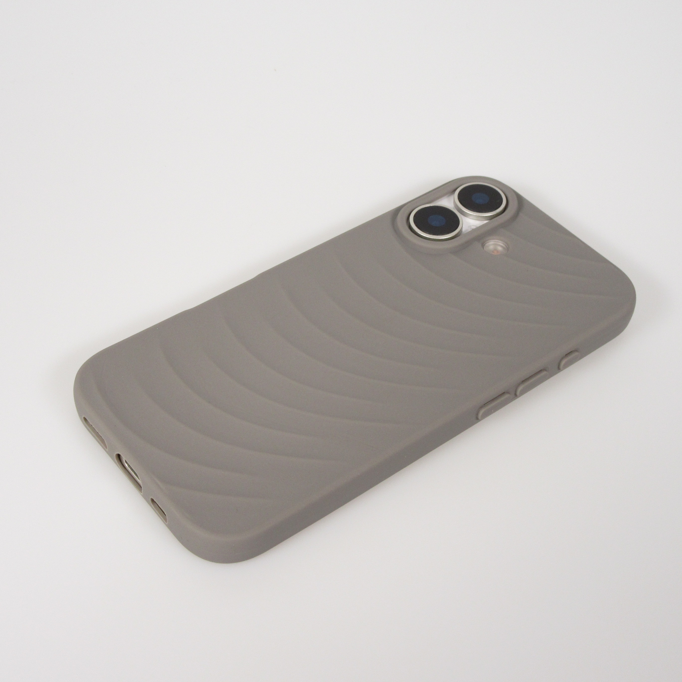 Coque iPhone 17 - Relief ondulé en silicone souple style original et ...