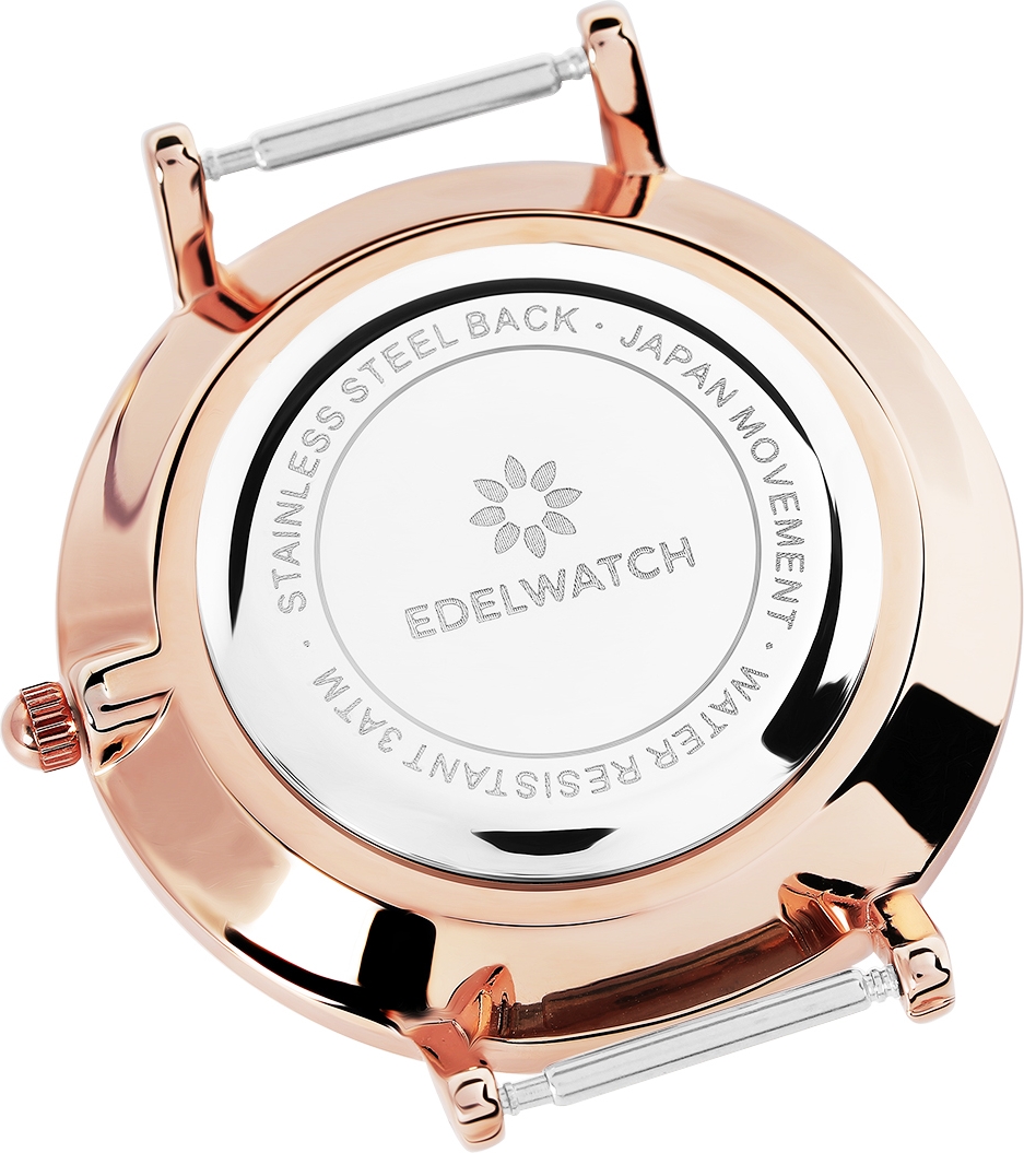 Montre Edelwatch 32 mm (Ladies) cadran doré fond blanc (pile non ...